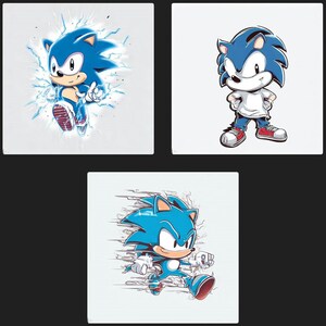 Sonic the Hedgehog Digital Art Prints svg, Jpg, & Png - Etsy