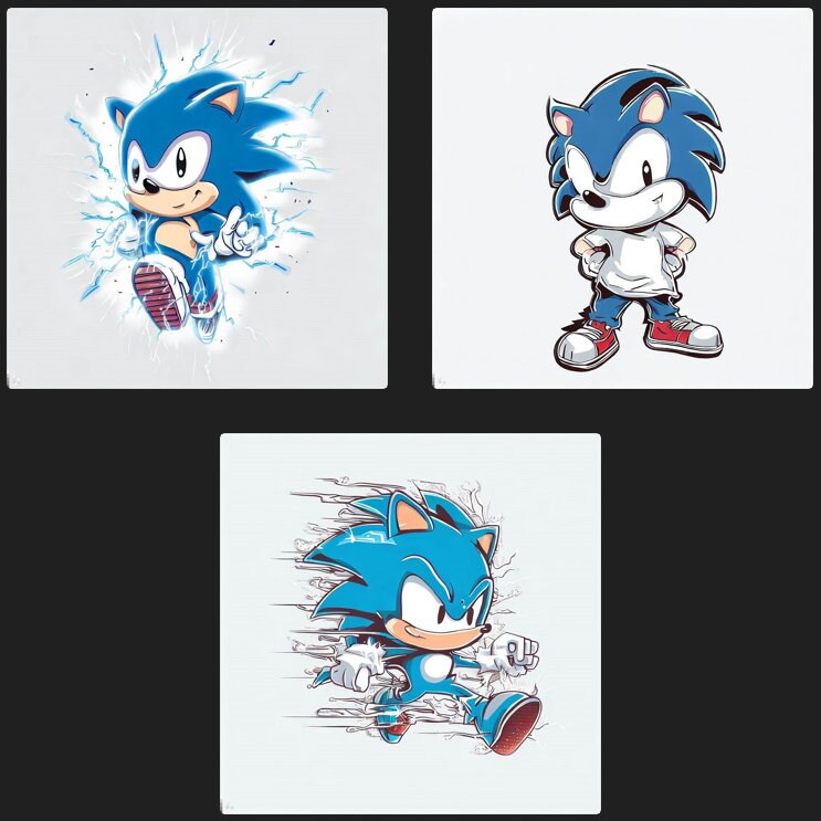 Sonic the Hedgehog Digital Art Prints svg, Jpg, & Png - Etsy