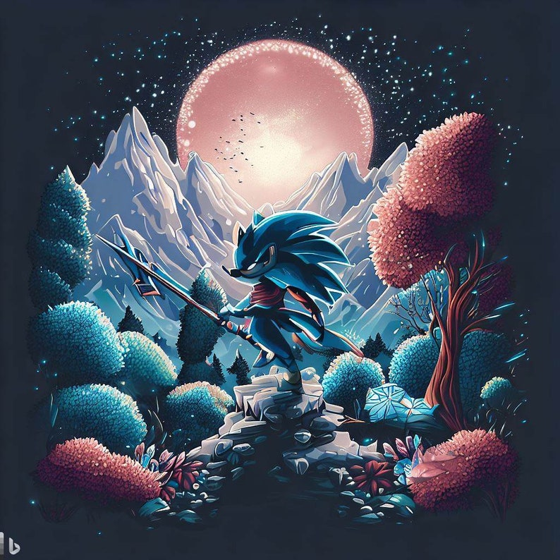 Sonic the Hedgehog Digital Art Prints svg, Jpg, & Png - Etsy