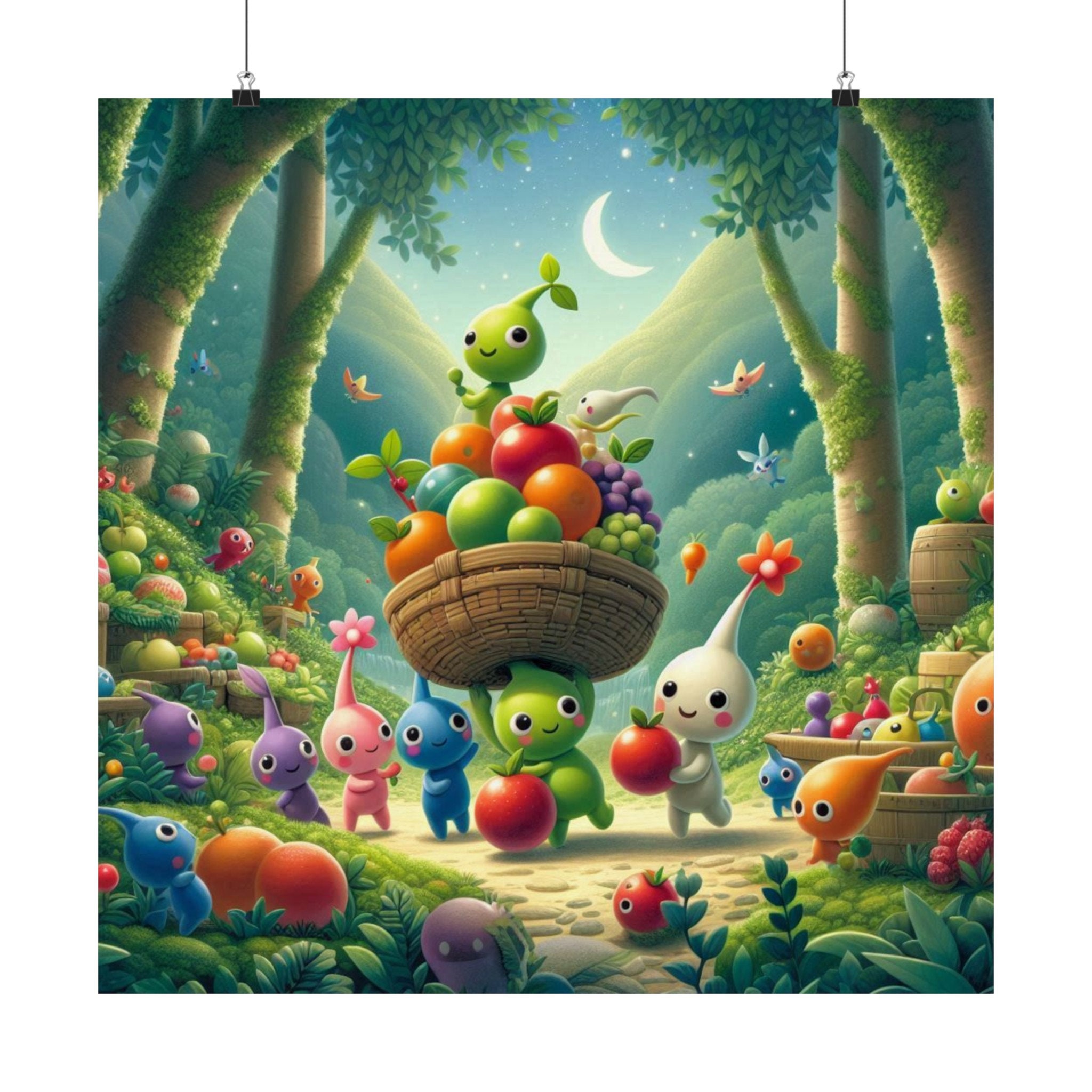 Pikmin Poster: Whimsical Woodlands - Etsy
