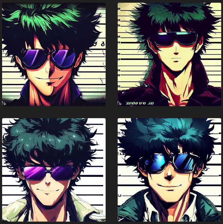 Cowboy Bebop Mugshot Collection: Spike Spiegel - Etsy