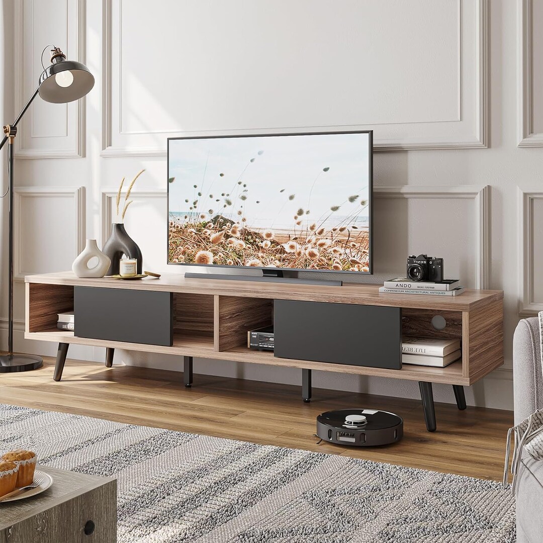 TV Console Mid Century Modern, TV Stand Solid Wood, TV Stand Corner ...