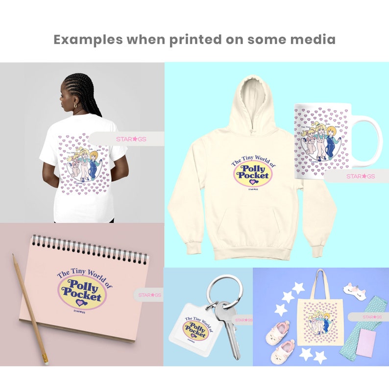 Vintage Polly Pocket Digital Art Files Instant Downloads (to Be Printed ...