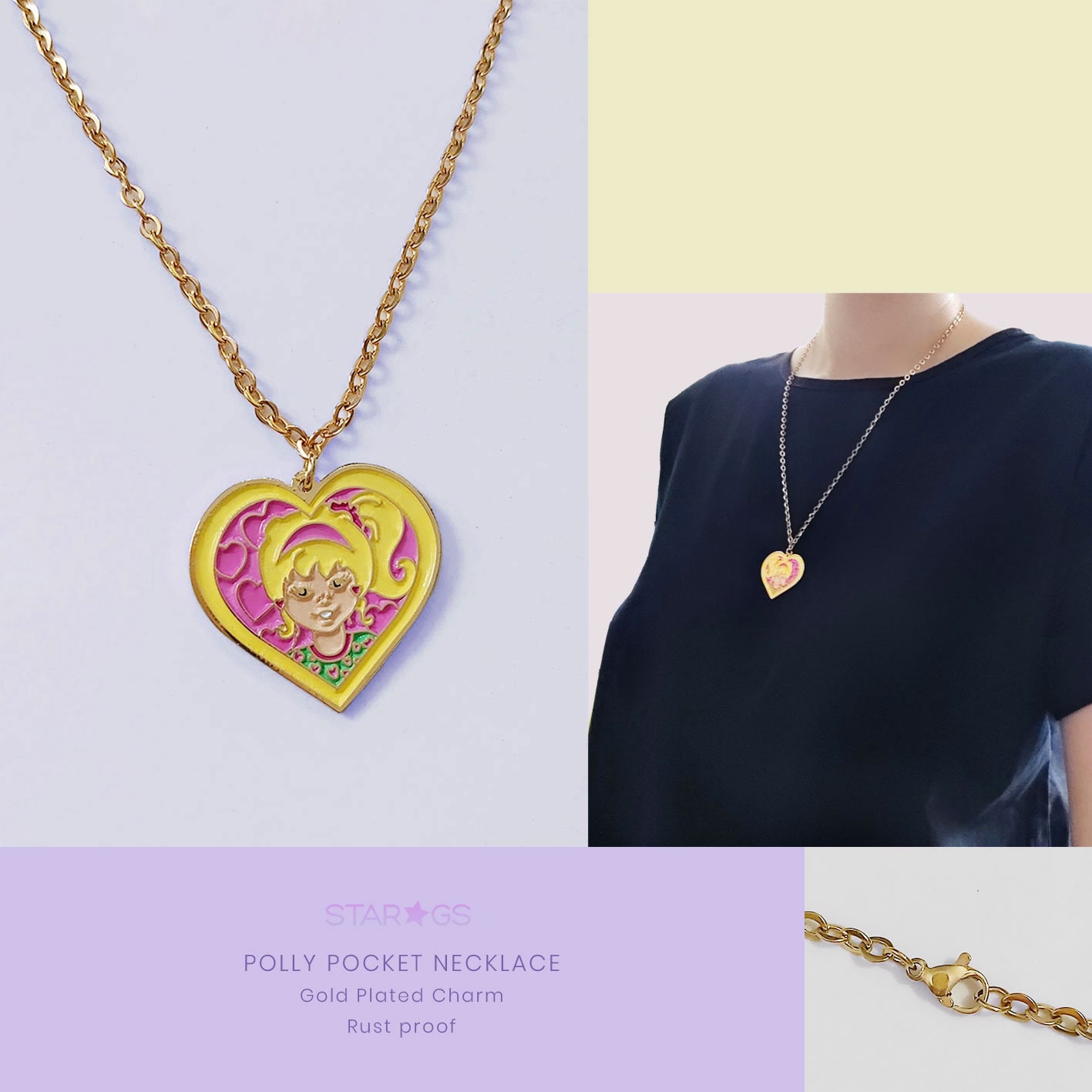 Polly Pocket Bracelet & Necklace Fanmade Vintage Polly Pocket ...