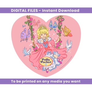 Vintage Polly Pocket Digital Art Files Instant Downloads (to Be Printed ...