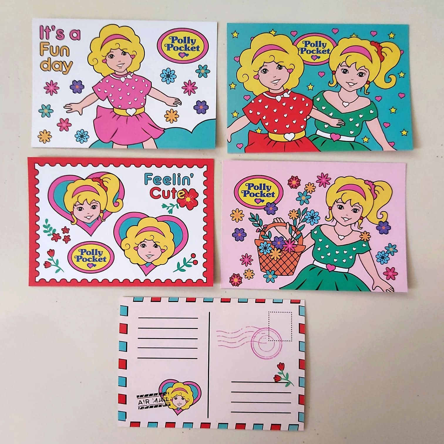 Polly Pocket Collectible Card Set Fanmade Vintage Polly Pocket ...