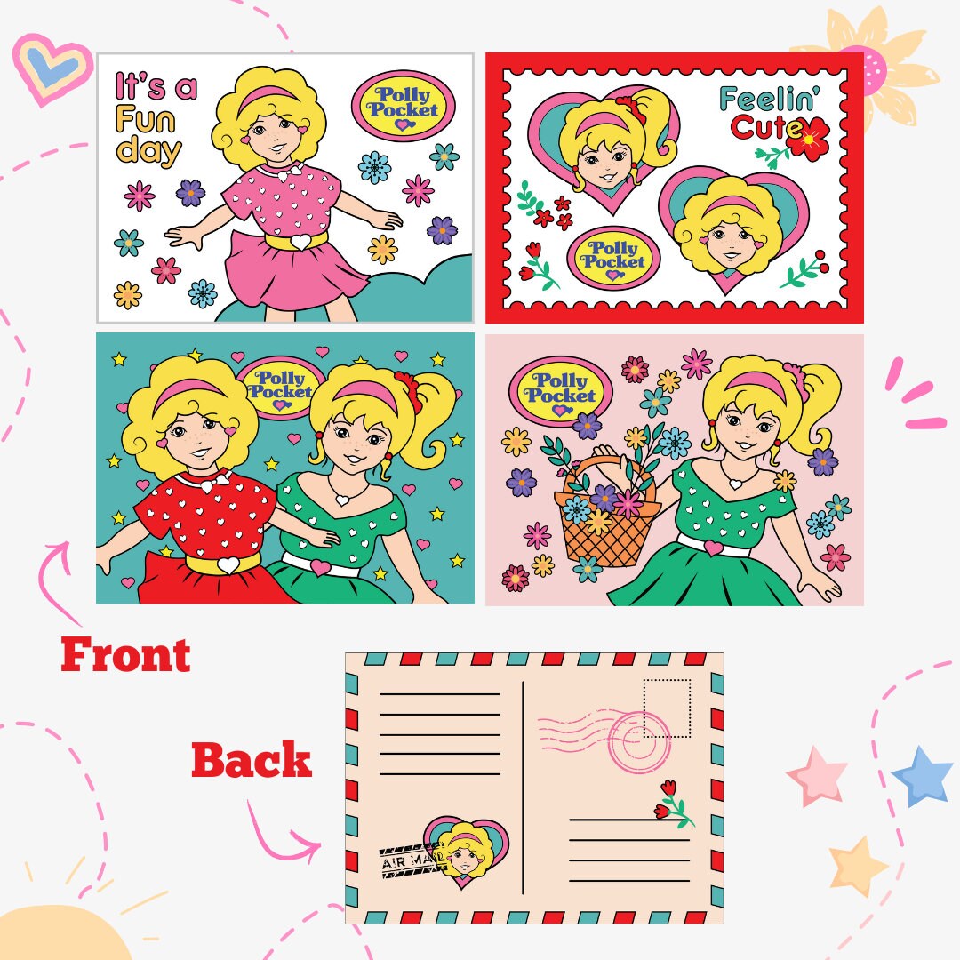 Polly Pocket Collectible Card Set Fanmade Vintage Polly Pocket ...