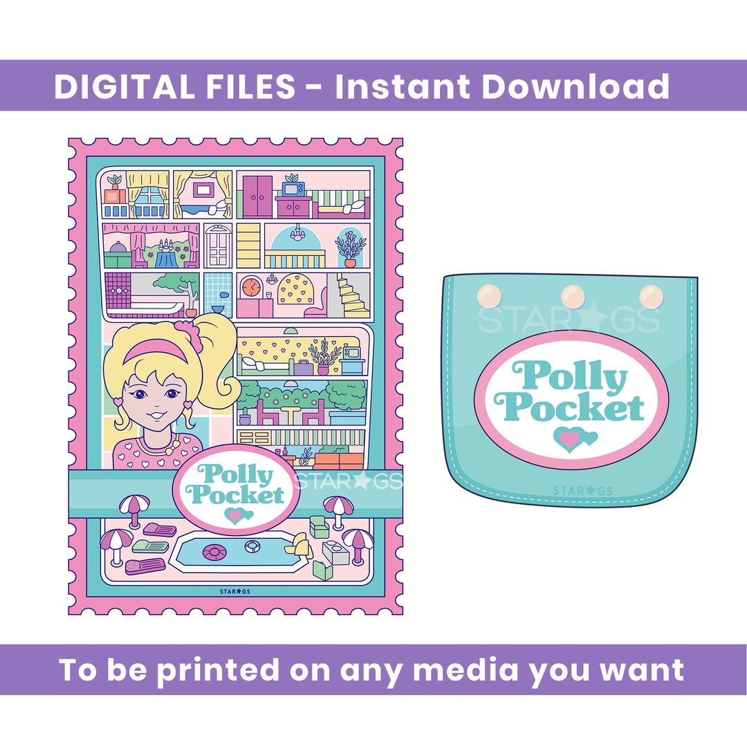 Vintage Polly Pocket Pool Party Digital Art (PNG Files) - Etsy
