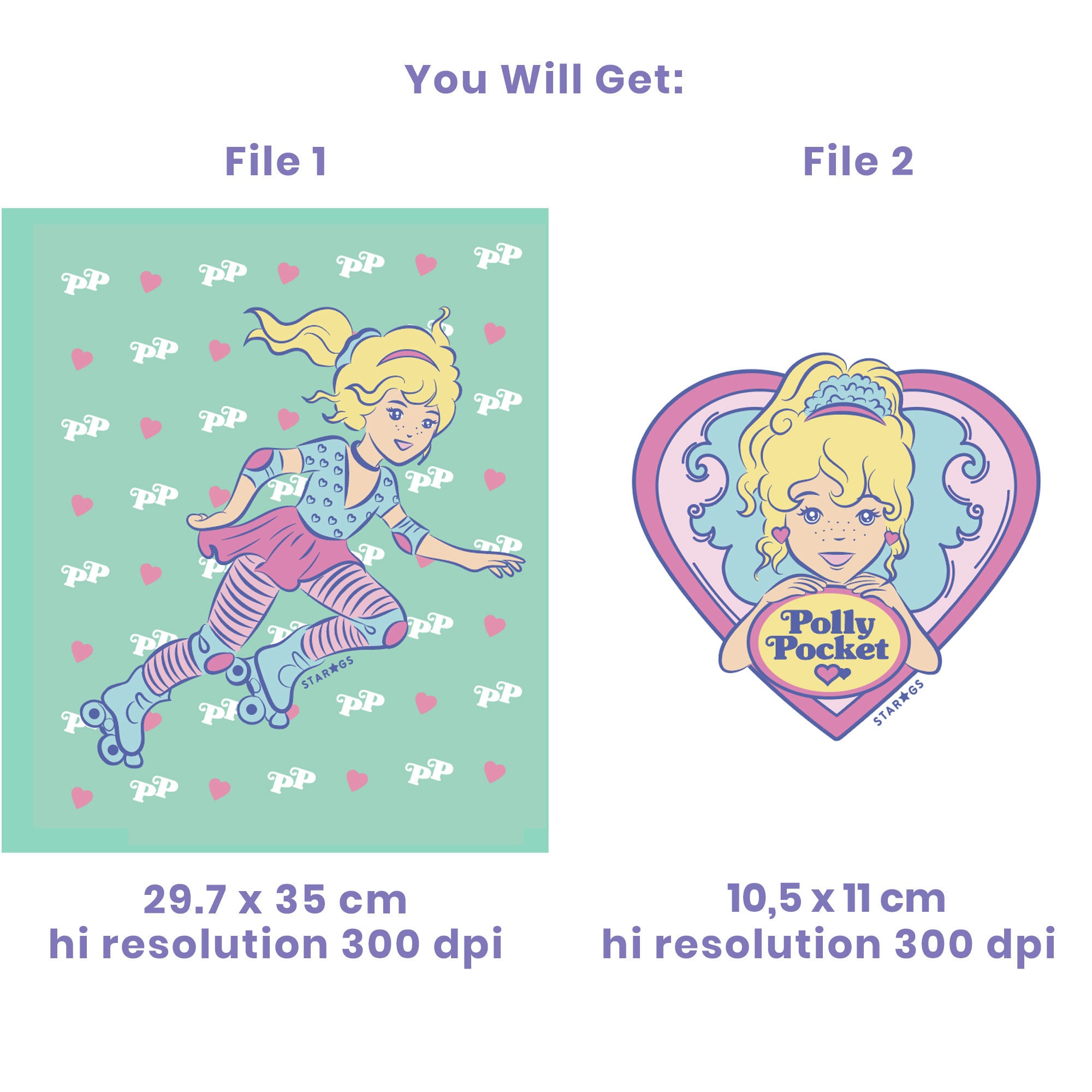 Polly Pocket Digital Art Files Instant Downloads to Be Printed on Any ...