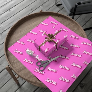 Barbie Gift Wrap - Etsy