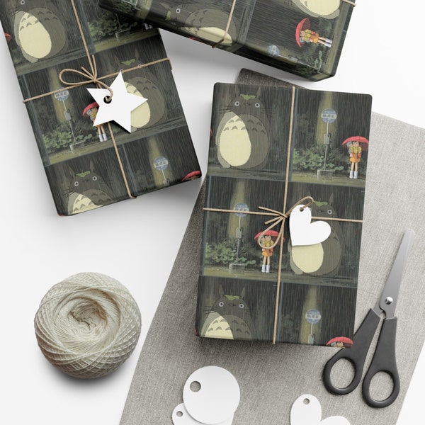 Totoro-themed Gift Wrap - Etsy