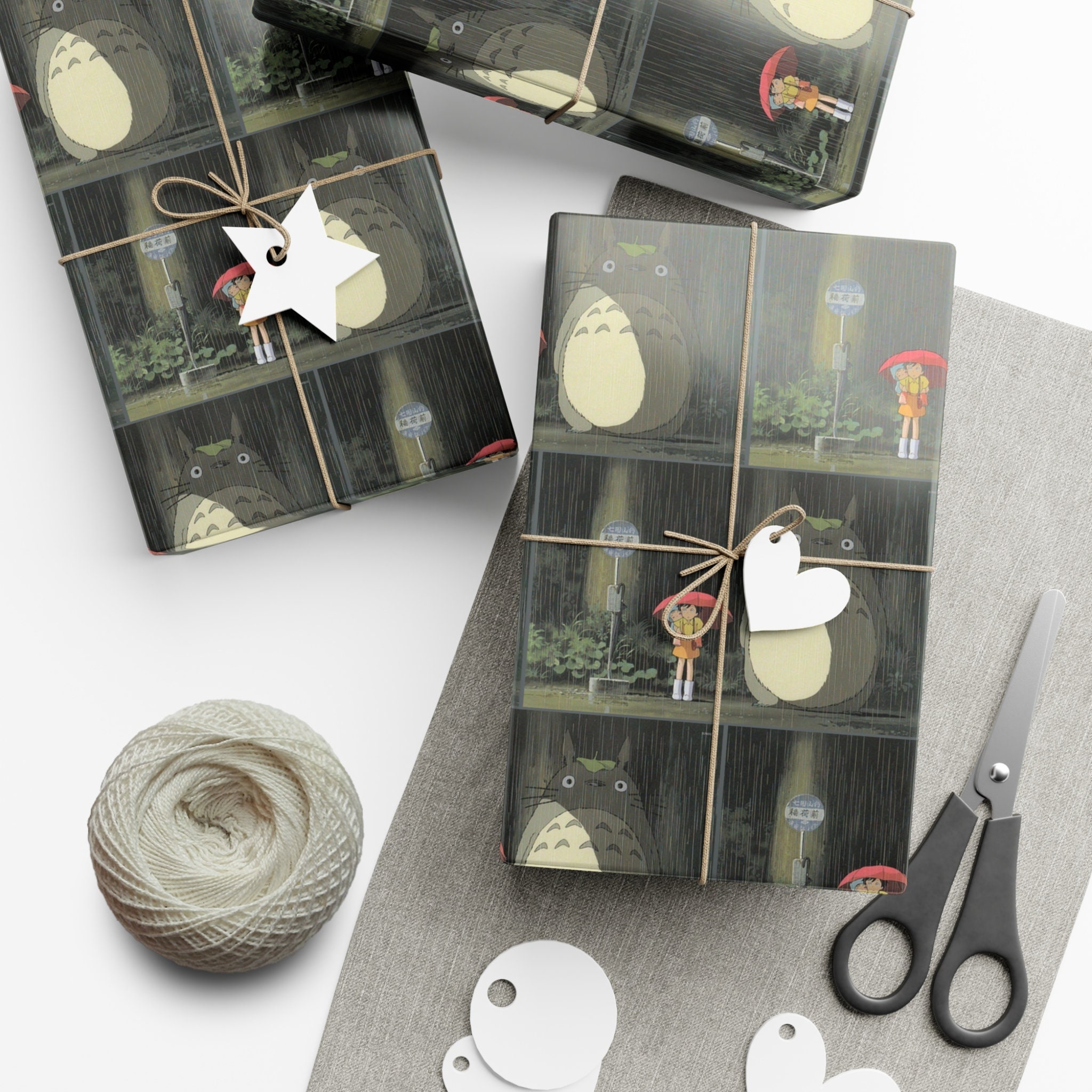 Totoro-themed Gift Wrap - Etsy