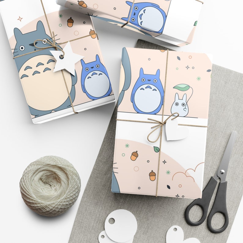 Totoro-themed Gift Wrap - Etsy