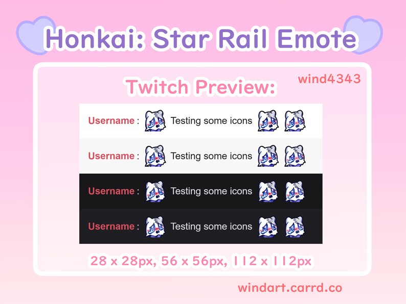 Honkai Star Rail Wubbaboo Sad Crying Emote for Twitch, Discord or ...