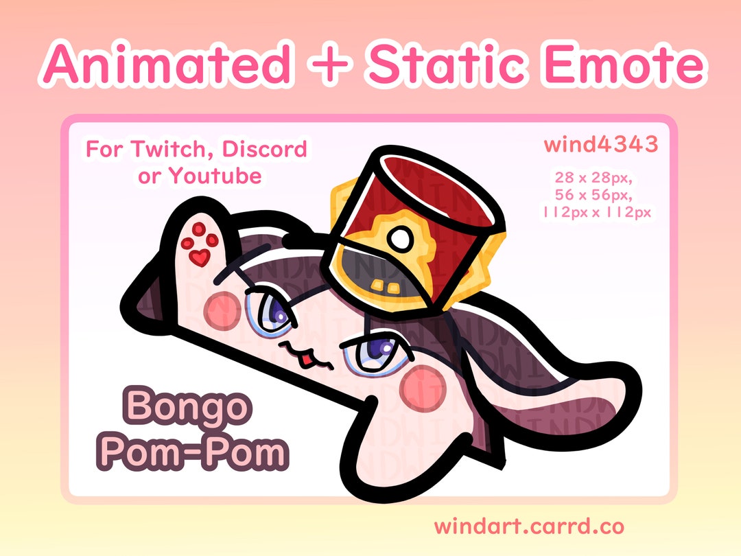 Honkai Star Rail Bongo Pom-pom Animated and Static Emote for - Etsy