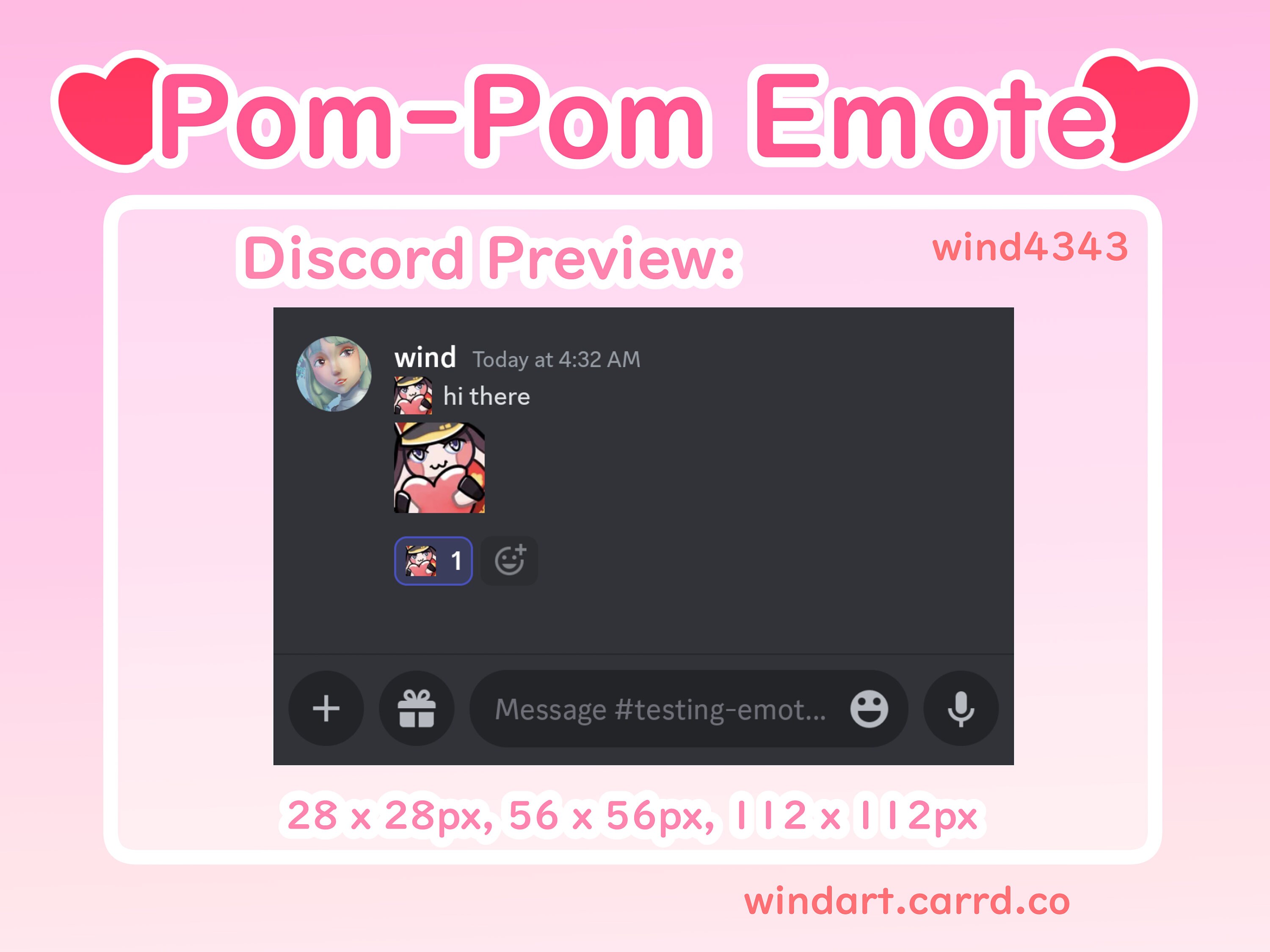 Honkai Star Rail Pom-pom Hugging Heart Emote for Twitch, Discord or ...
