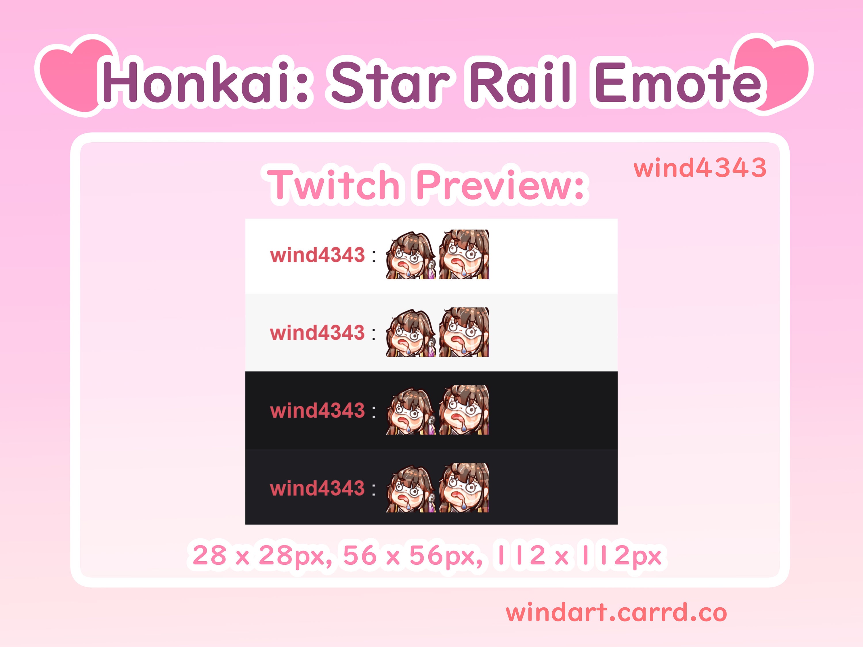 Sushang Sleeping Emote Honkai Star Rail Emote Twitch, Discord and ...