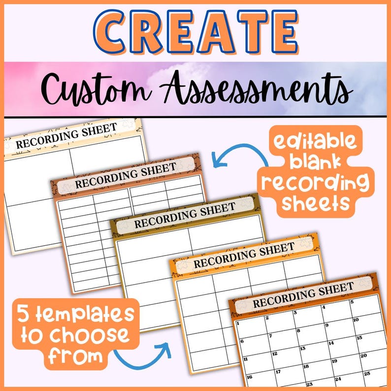 Autumn Task Card Templates, Task Cards, Editable Task Card Templates ...