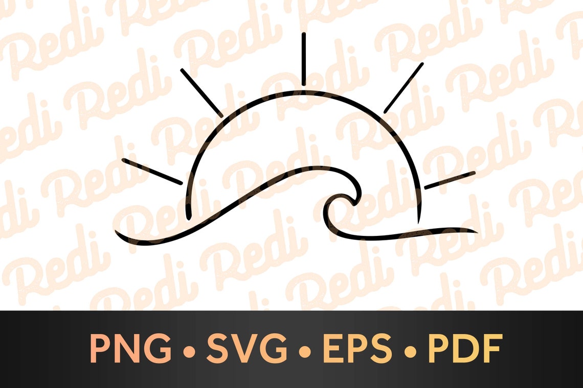 Sunshine and Wave Svg - Sunset Svg - Sunrise Svg - Beach Svg - Sun and ...