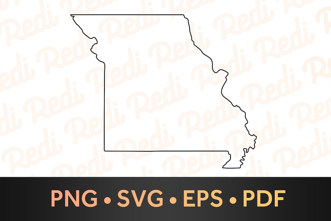 MISSOURI Outline SVG, Missouri State Svg, Usa States Svg, Missouri Png ...