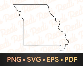 Missouri SVG Missouri Cut File Missouri DXF Missouri PNG - Etsy