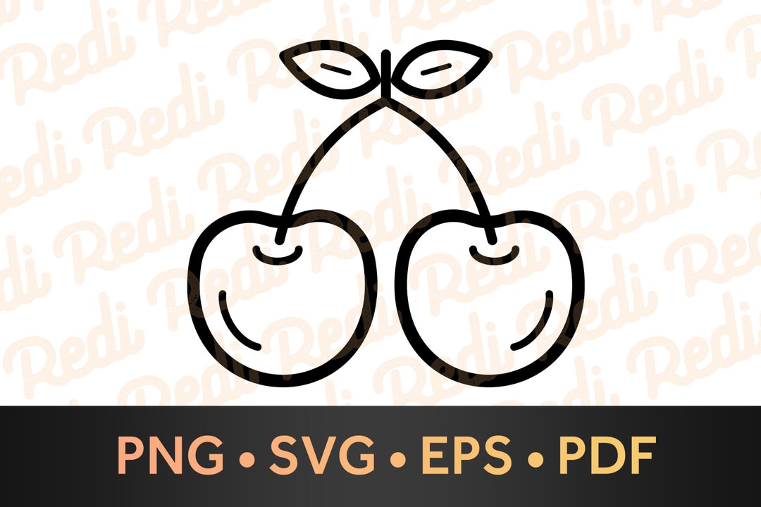 CHERRIES SVG, Cherries Cut File, Fruit Svg, Summer Svg, Digital ...