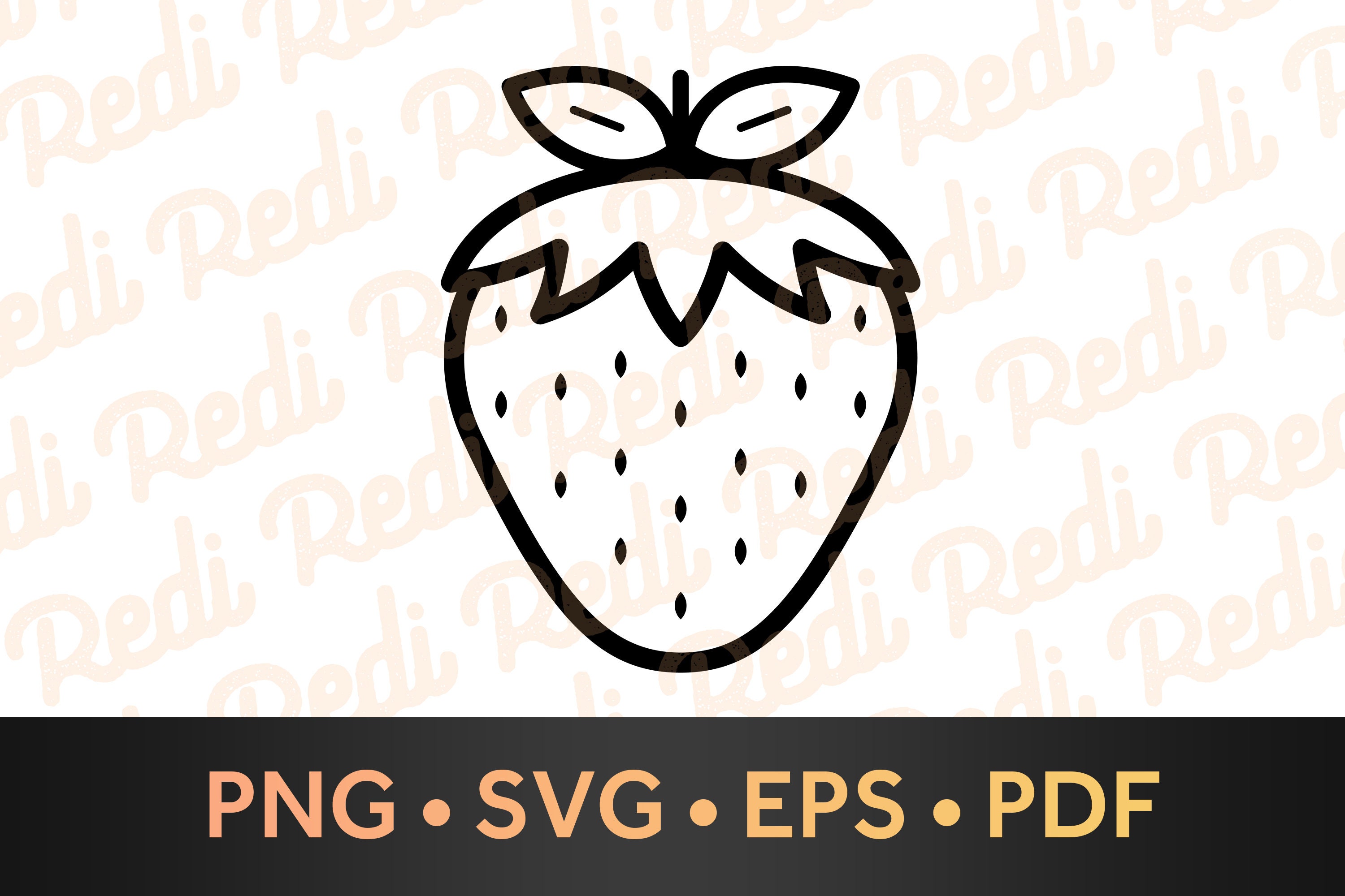 STRAWBERRY SVG, Strawberry Cut File, Fruit Svg, Summer Svg, Digital ...