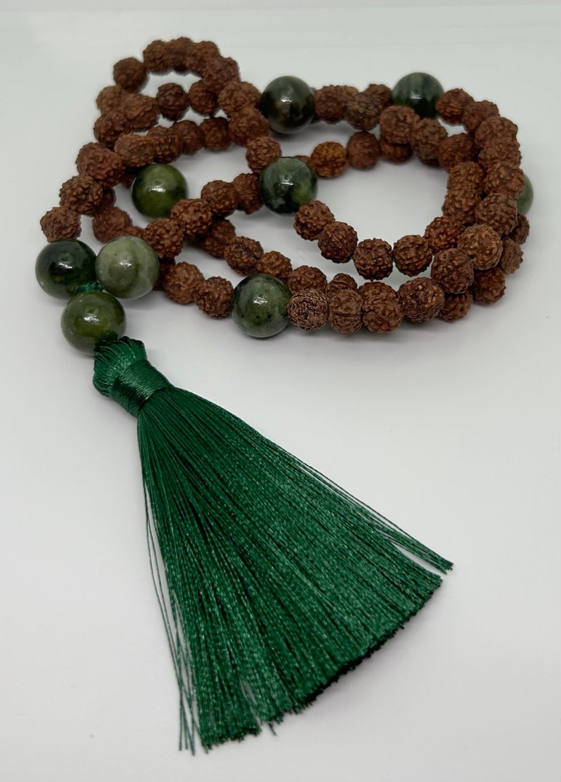 Forrest Knutson Rudraksha and Green Jade Kriya Yoga and Meditation 108 ...