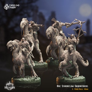 Orc Stormclaw Skirmishers - Orc Invasion - 70mm Height (50mm Base) - Crippledgodfoundry ...