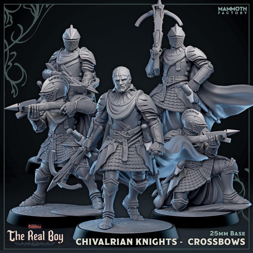Chivalrian Knight Crossbow - Real Boys - 32mm Scale (25mm Base ...