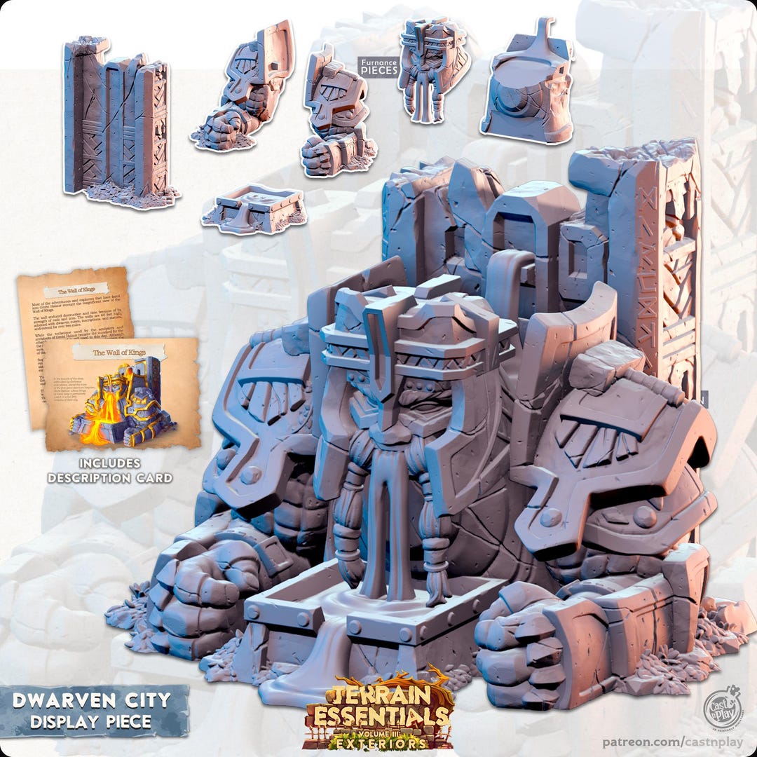 Dwarven Furnace - Dwarven City - Exterior Scatter Terrain - Terrain Essentials III - Castnplay ...