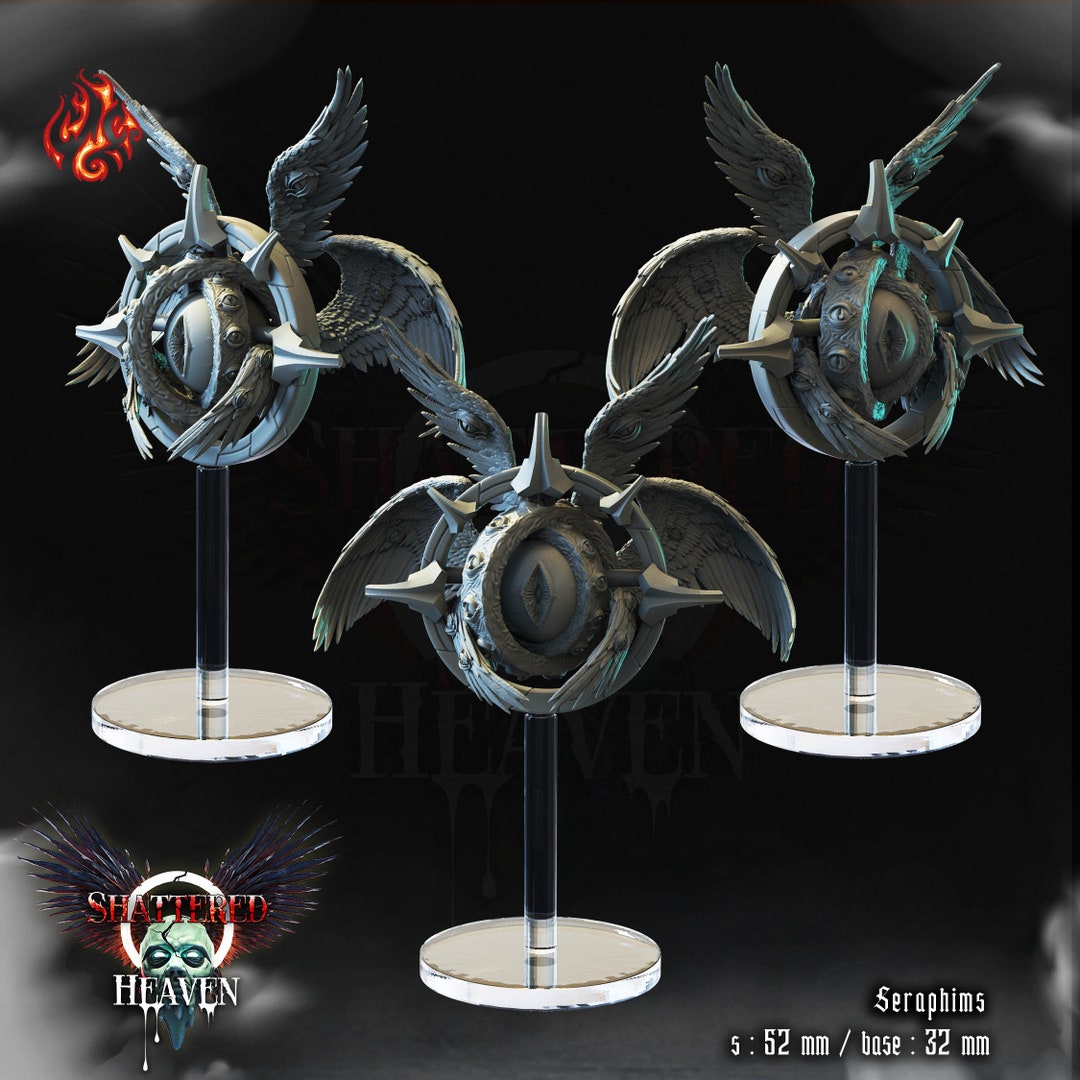 Seraphim Shattered Heaven 32mm Base Crippledgodfoundry Dungeons and ...