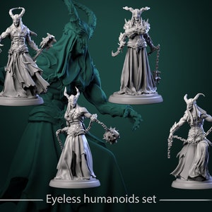 Eyeless Humanoids - Many Eyed Madness - 25mm Base - White Werewolf ...