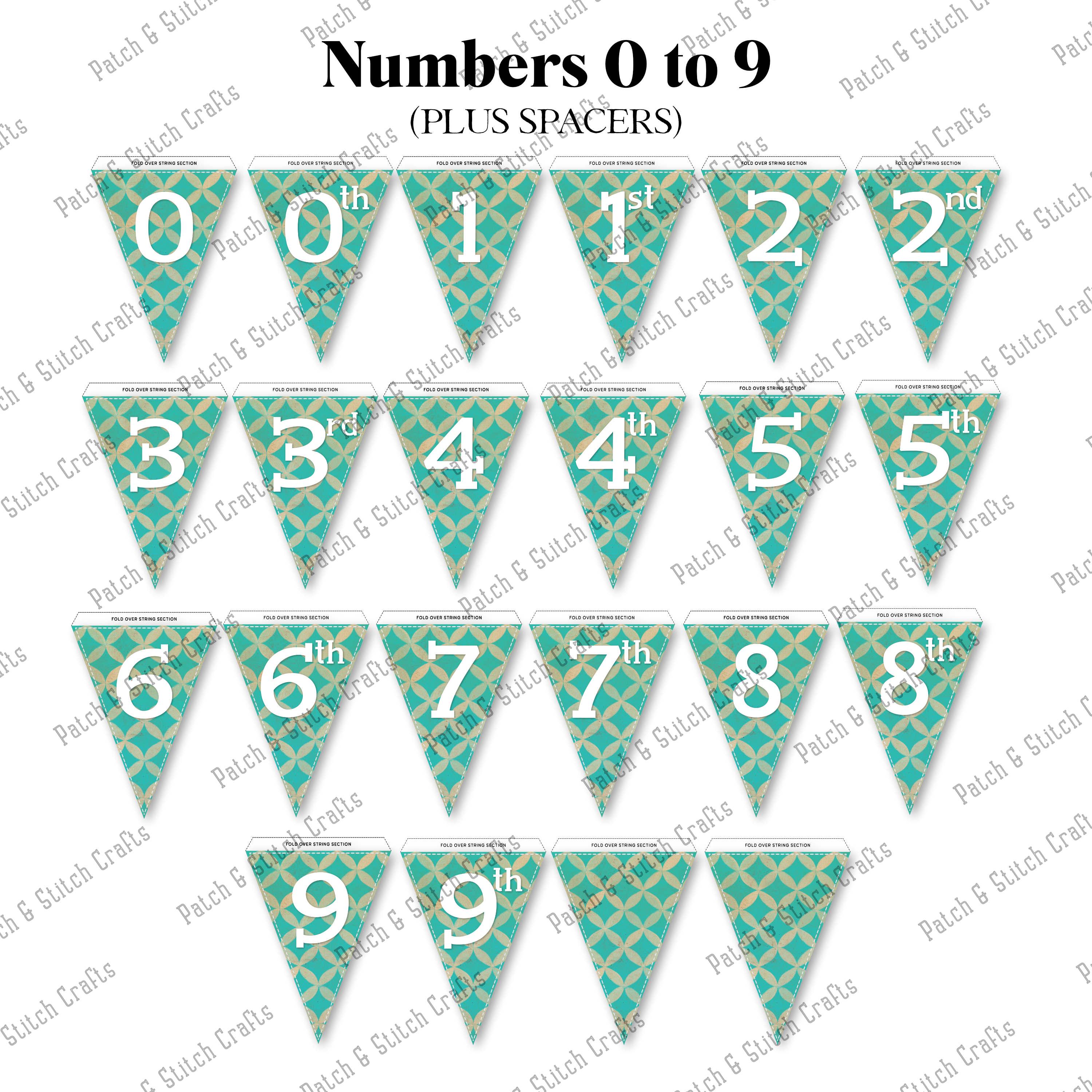 Printable Blue Bunting Pennant Flags - Etsy