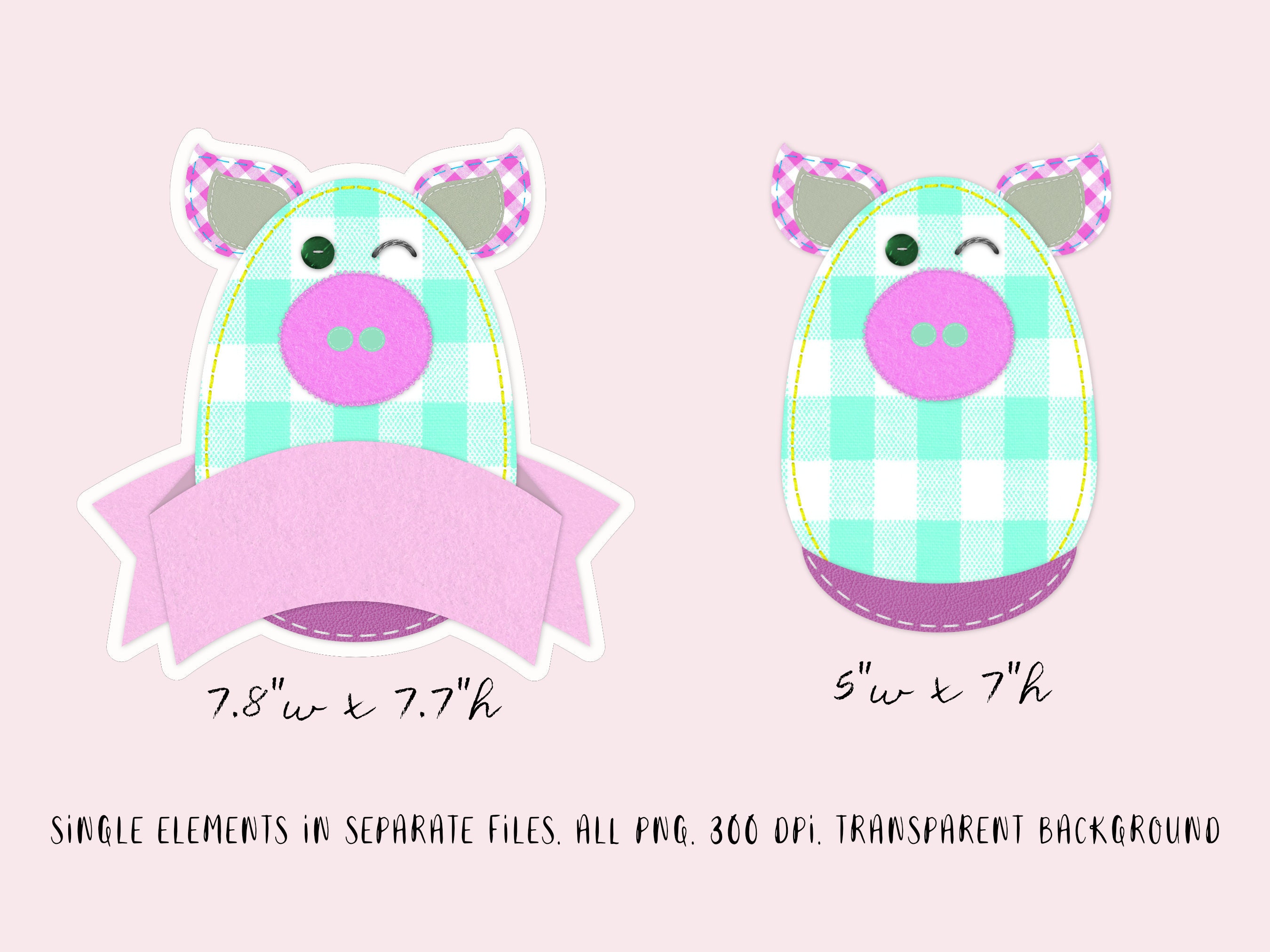 Cute Pig Clipart, Pig Printable Labels, Name Tags, Daycare Labels ...