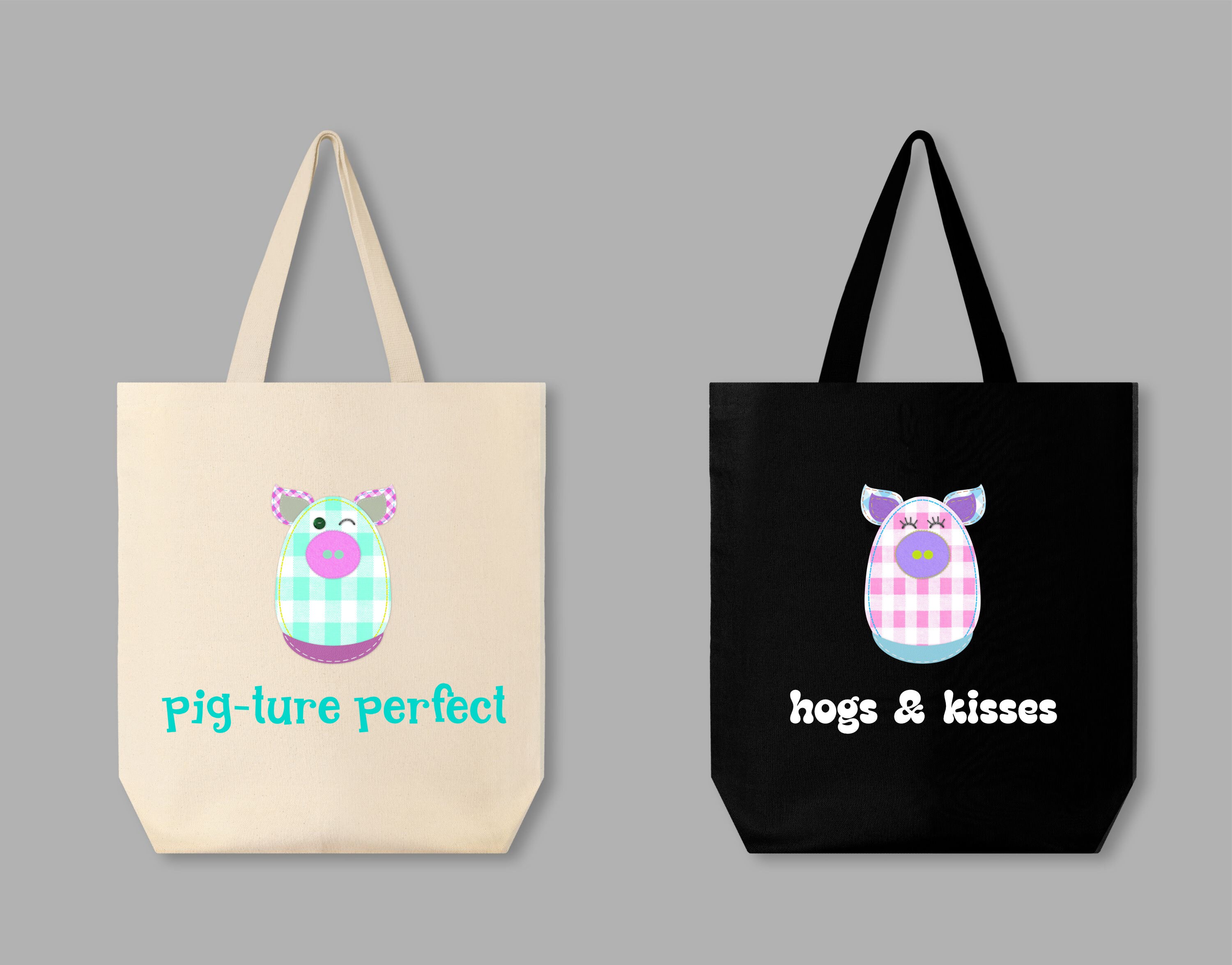 Cute Pig Clipart, Pig Printable Labels, Name Tags, Daycare Labels ...