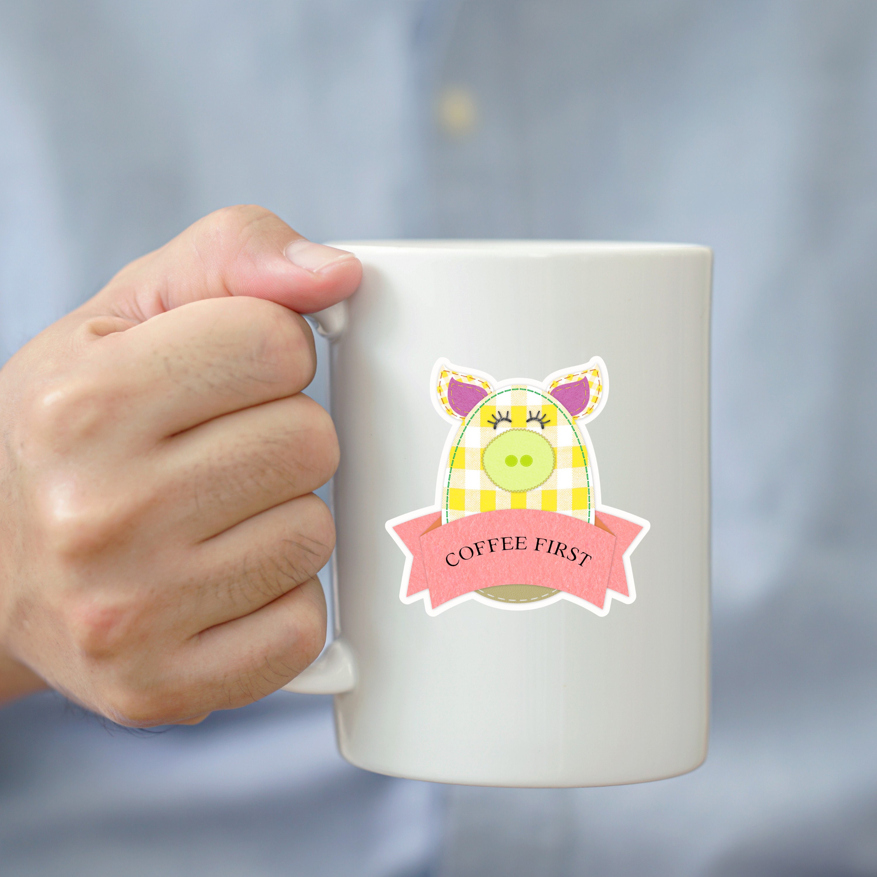 Cute Pig Clipart, Pig Printable Labels, Name Tags, Daycare Labels - Etsy