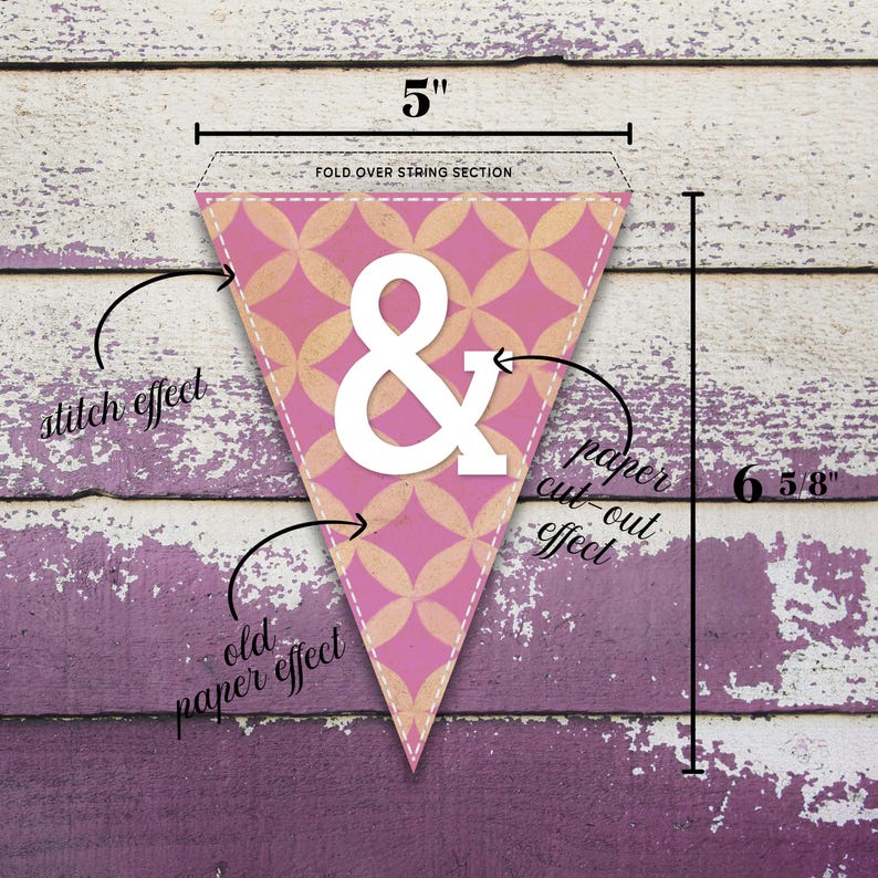 Printable Purple Bunting Pennant Flags - Etsy Australia
