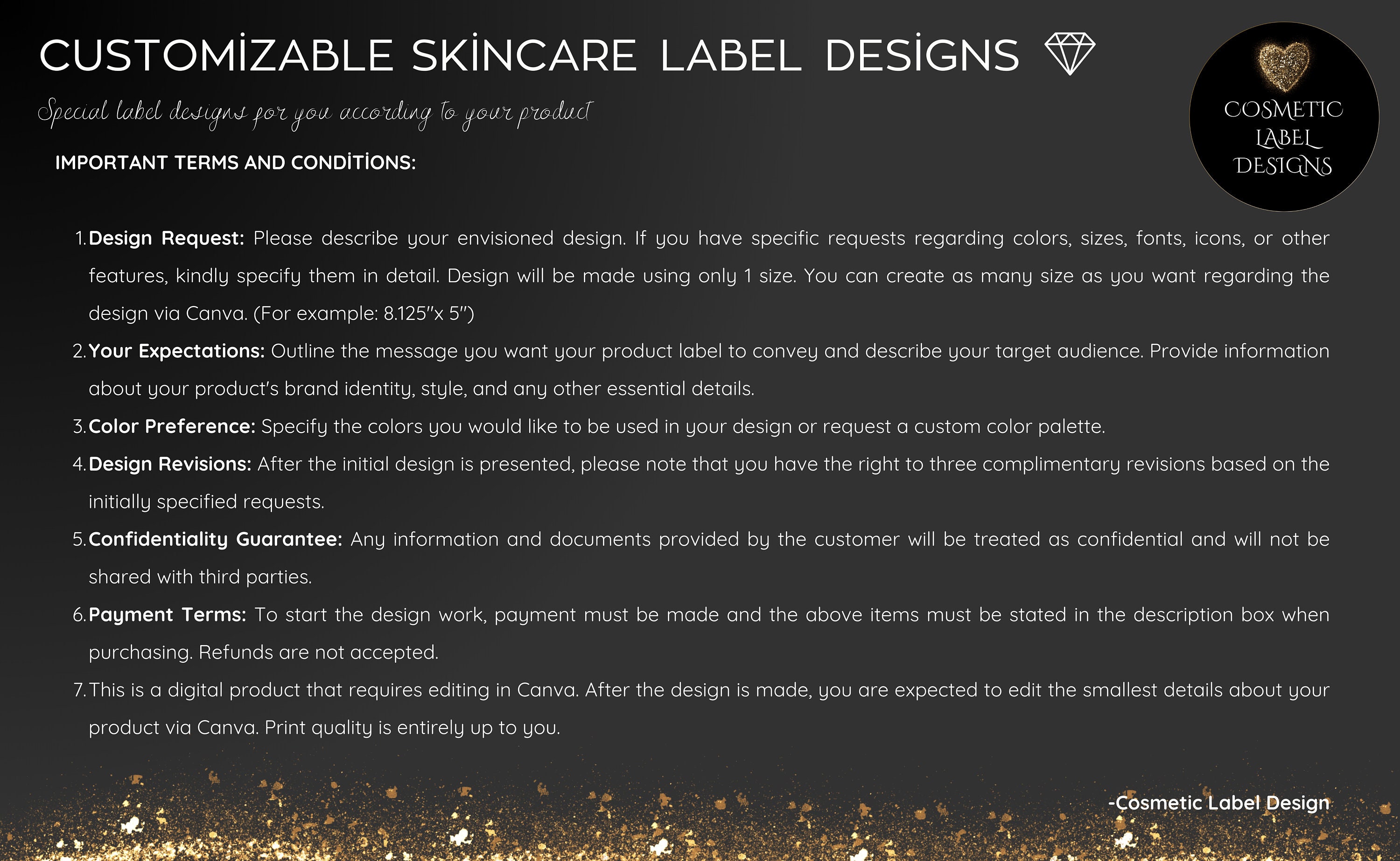 Customizable Skincare Label Designs, Customize Canva Product Label ...