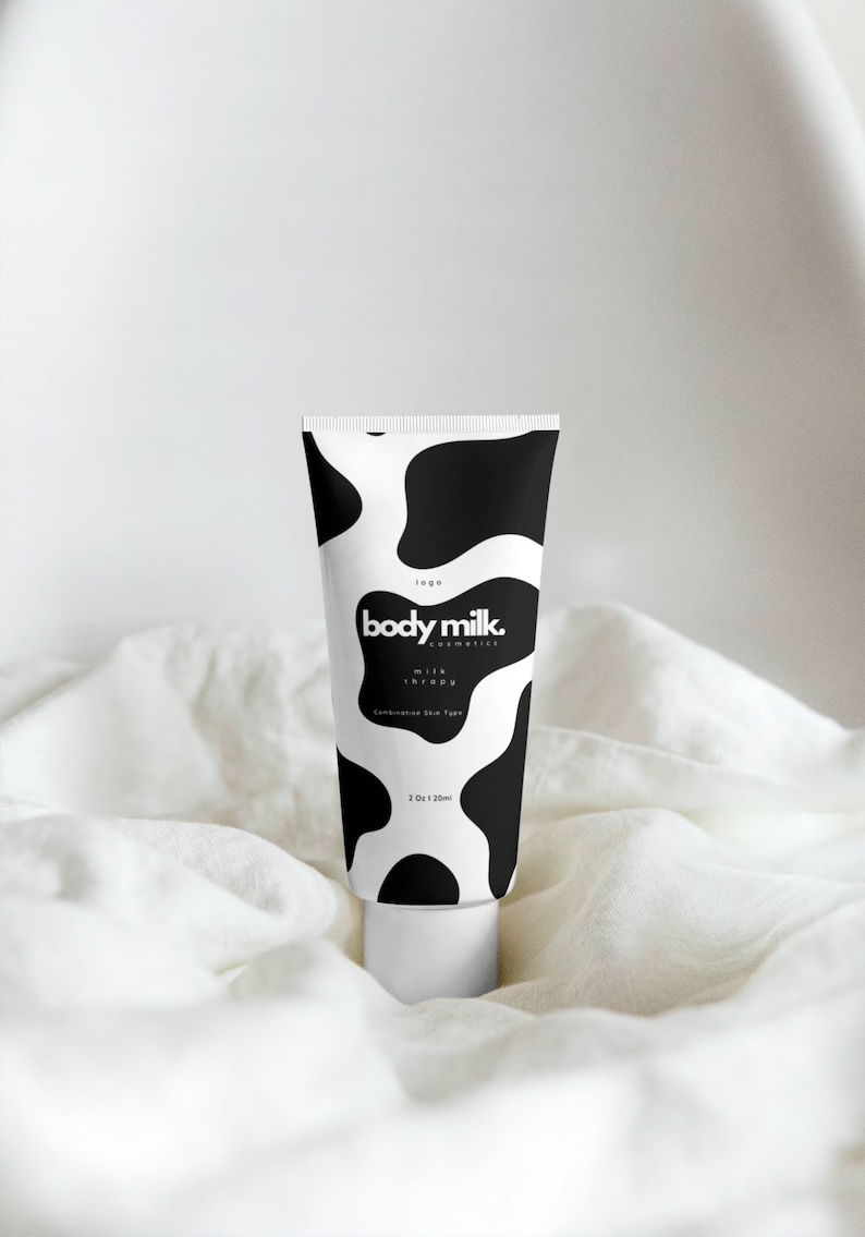 Skincare Template Label Collection, Body Milk DIY Editable, Cosmetic ...