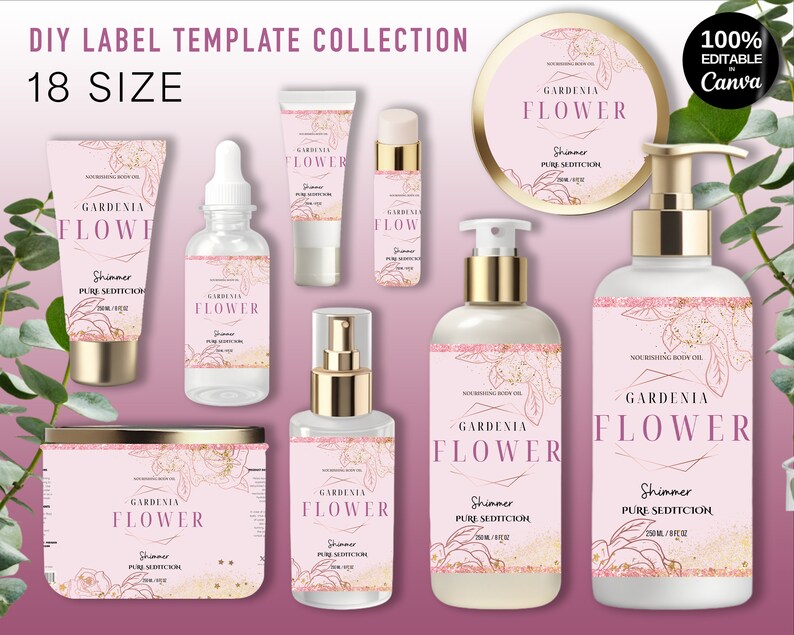 Skincare Labels Set, Juliet's Magic Cream Cosmetic Label Template ...