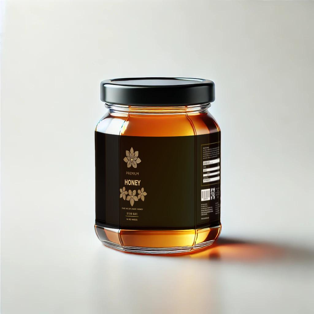 Premium Honey Jar Labels & Branding, Printable Honey Product Labels ...
