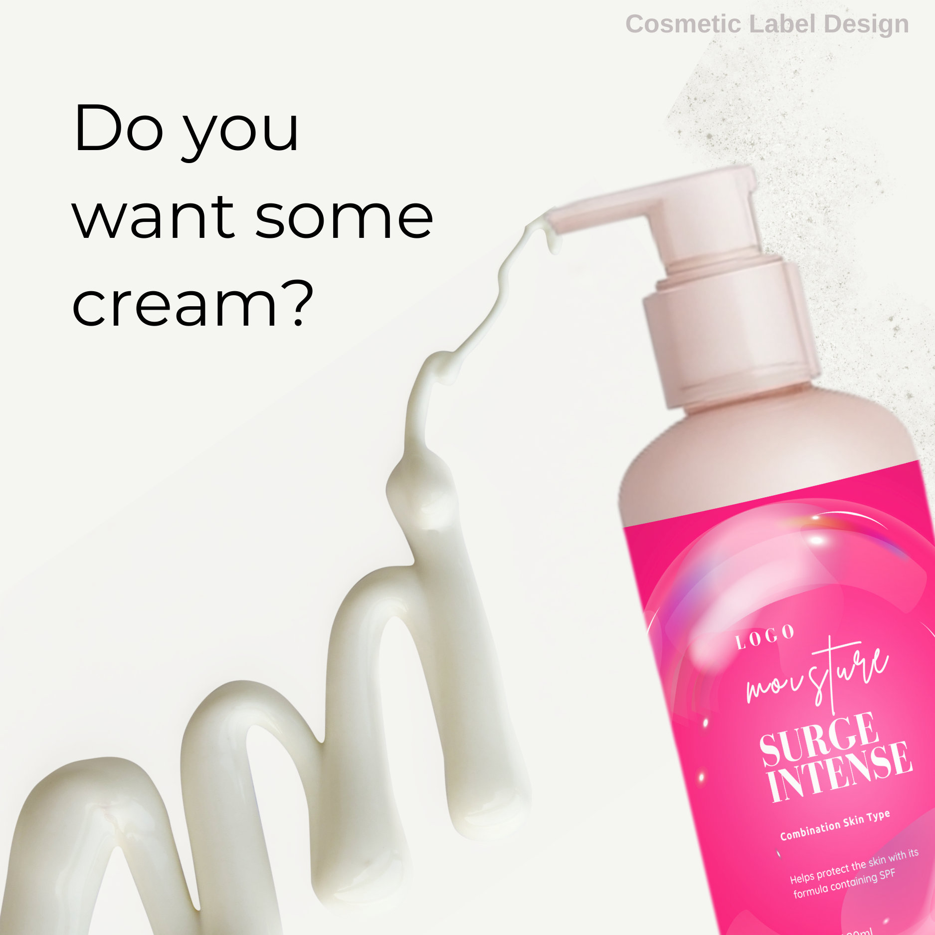 Skincare Template Label Collection- Bubble DIY Editable Cosmetic Label ...