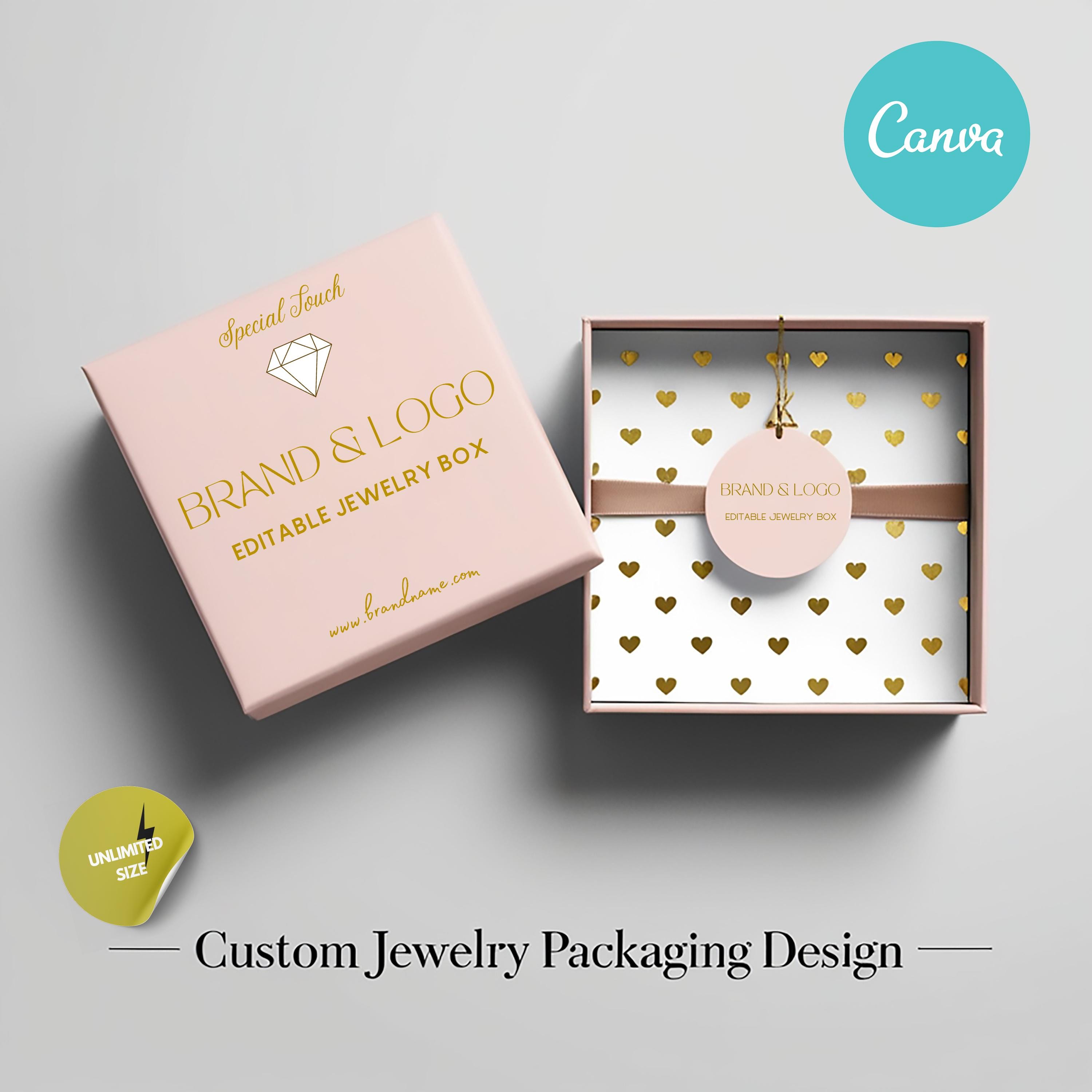 Editable Jewelry Box Design, Professional Custom Jewelry Package or ...