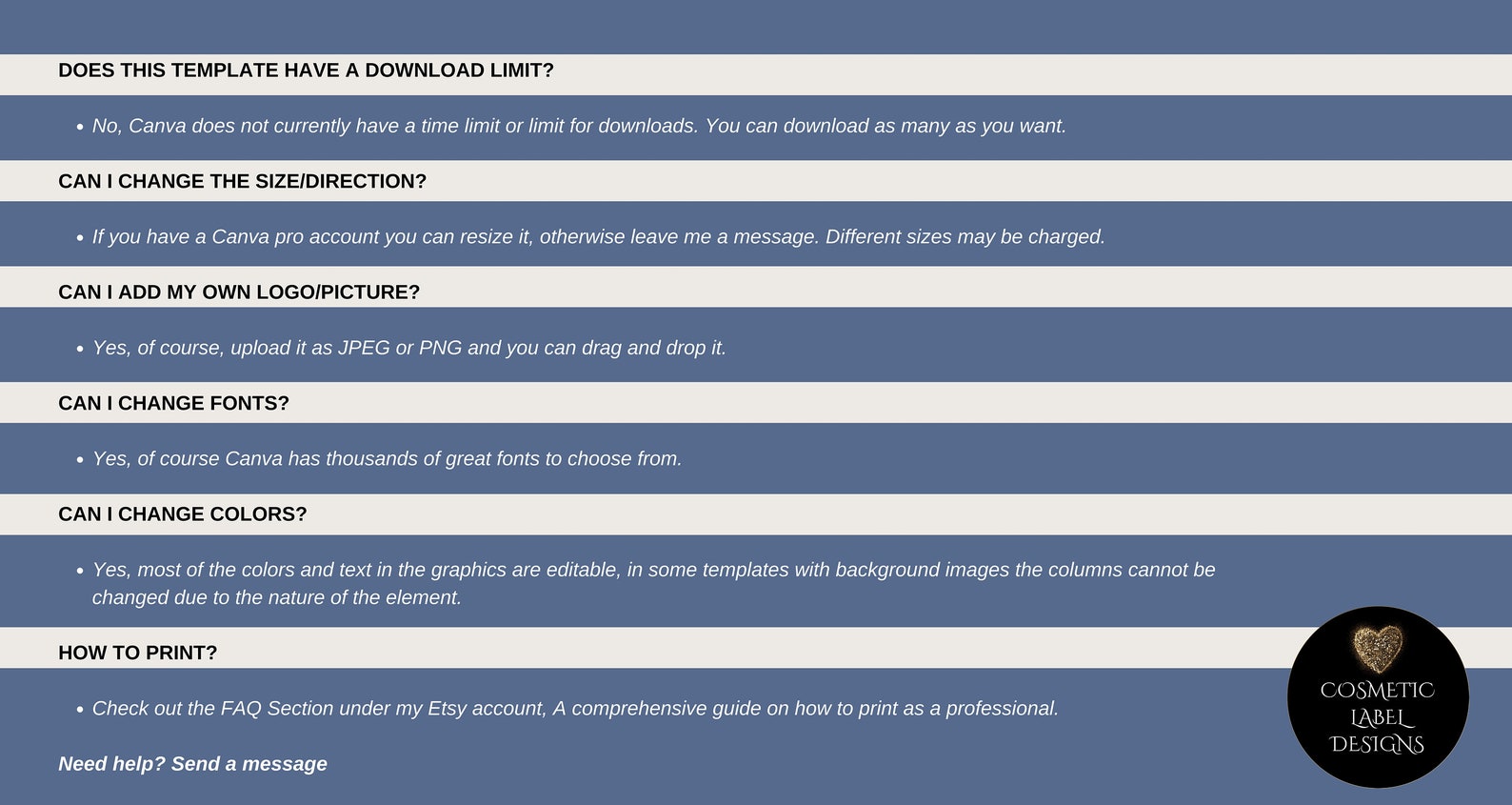 Skincare Labels Set, Canva Product Innocent Love Cosmetic Label ...