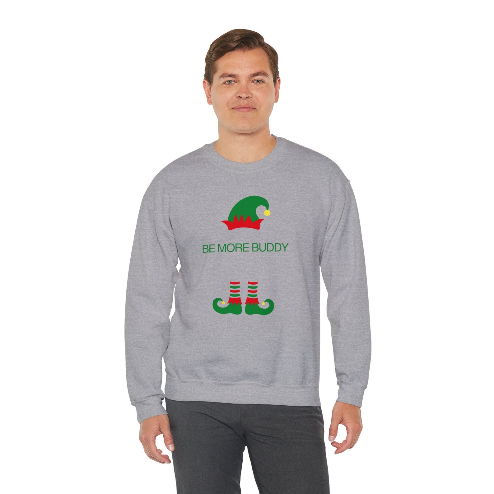 Elf Inspired Be More Buddy Christmas Jumper Unisex Heavy Blend ...