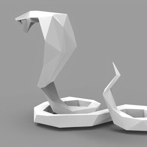 Snake Cobra Paper Craft / Dıy / Metal Craft / Papercraft Working / Pdf ...