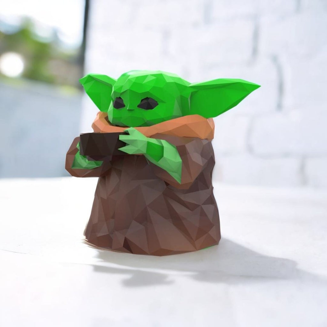 Baby Yoda, Star Wars Papercraft, Origami, DIY Paper Craft Model ...
