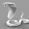 Papercraft Snake on a Branch, Scarlet King Snake Paper Craft 3D Model ...
