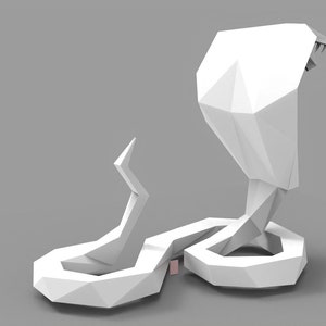 Snake Cobra Paper Craft / Dıy / Metal Craft / Papercraft Working / Pdf ...